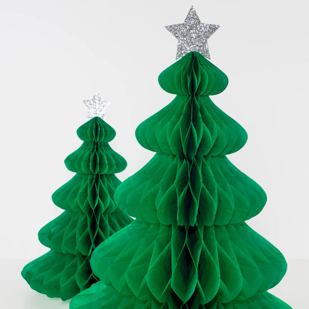 Christmas Decoration | Giant Honeycomb Trees | Set of 2 | Meri Meri