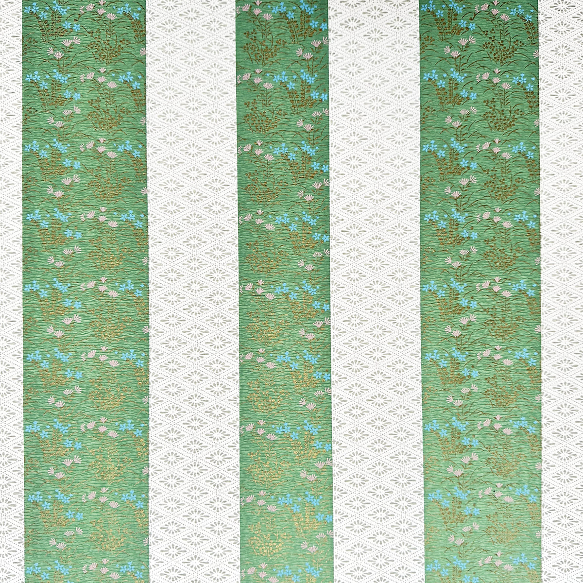 Japanese Paper | Chiyogami | Flowers with Geometric Pattern | Ch463