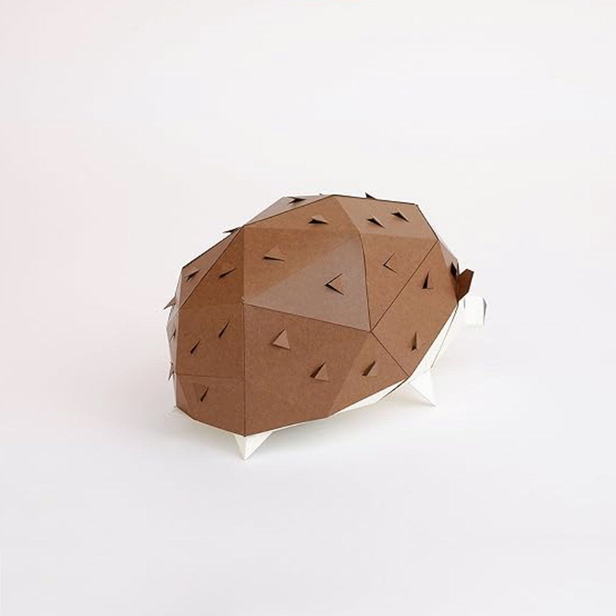 3D Cardboard Model Kit | TINY Animals | Hedgehog | Kaku Kaku | Bog Cra