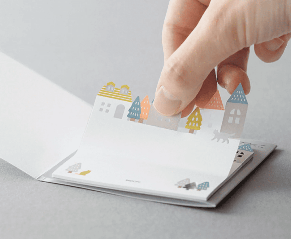 Die Cut Sticky Notes | Town | Midori