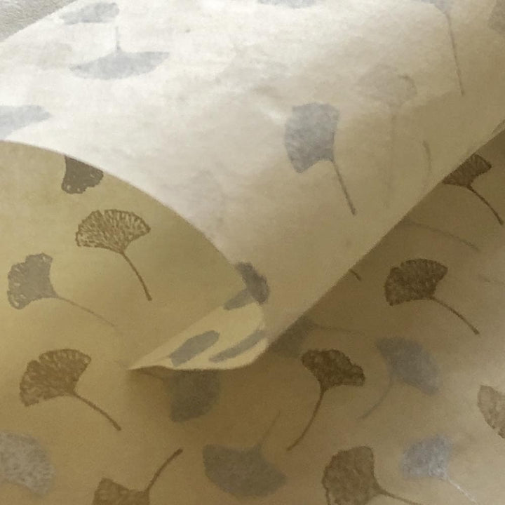 Thai Paper | Screenprint | Gingko Leaf | 4 COLOUR OPTIONS AVAILABLE